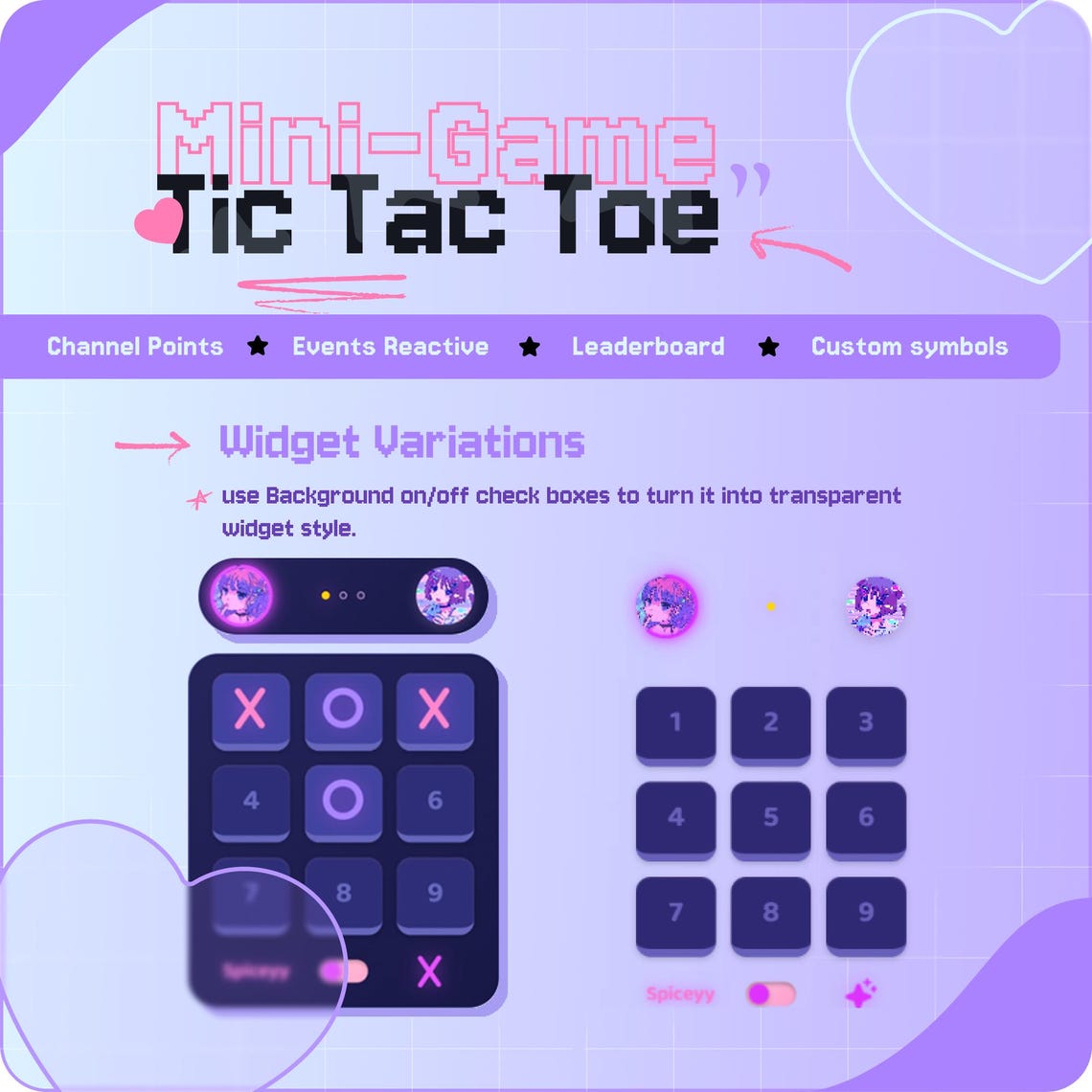 Tic Tac Toe Widget for Streamelements | OBS • Twitch Channel Points ...