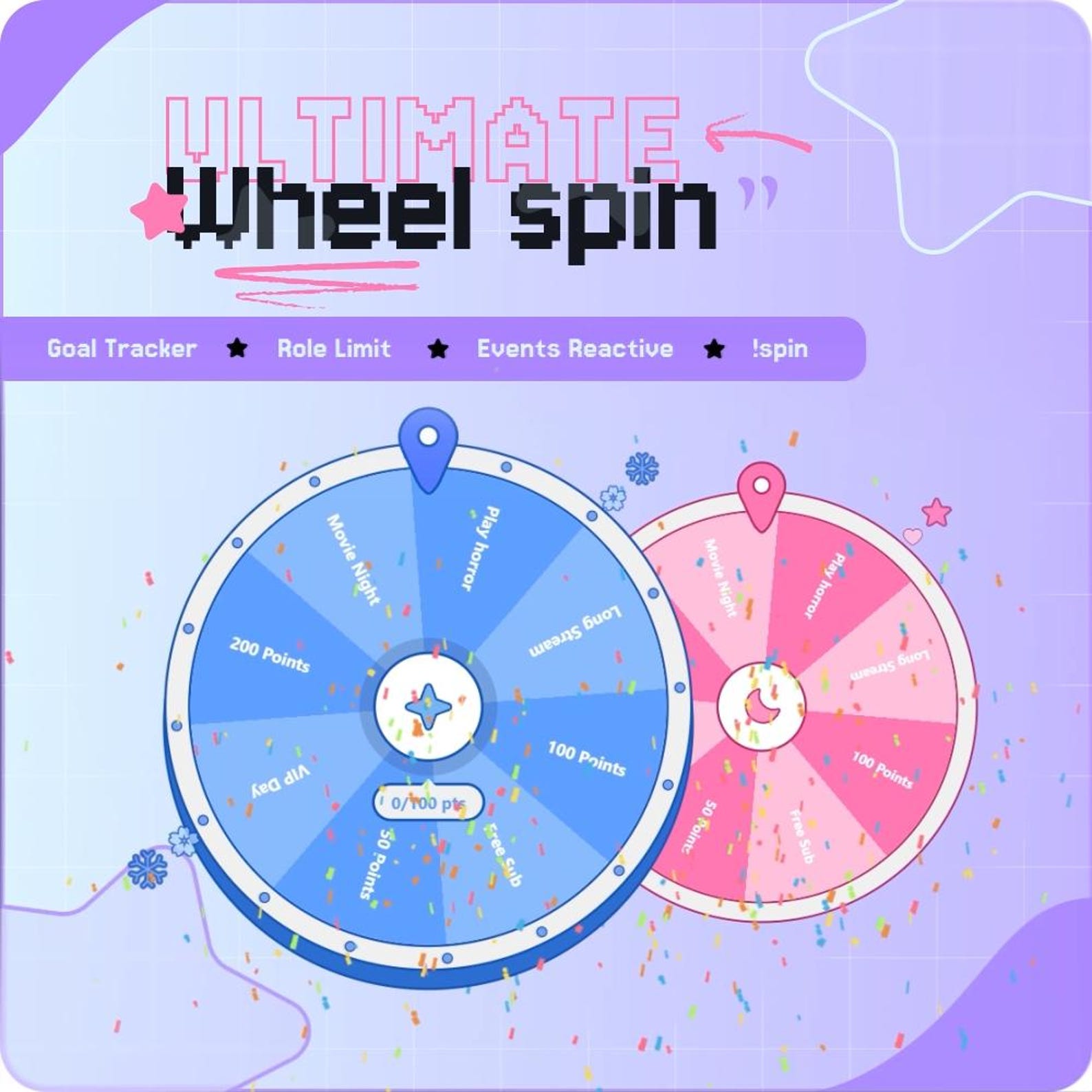 Spin the Wheel Widget for Streamelements • Auto-wheel Spin • Manual ...