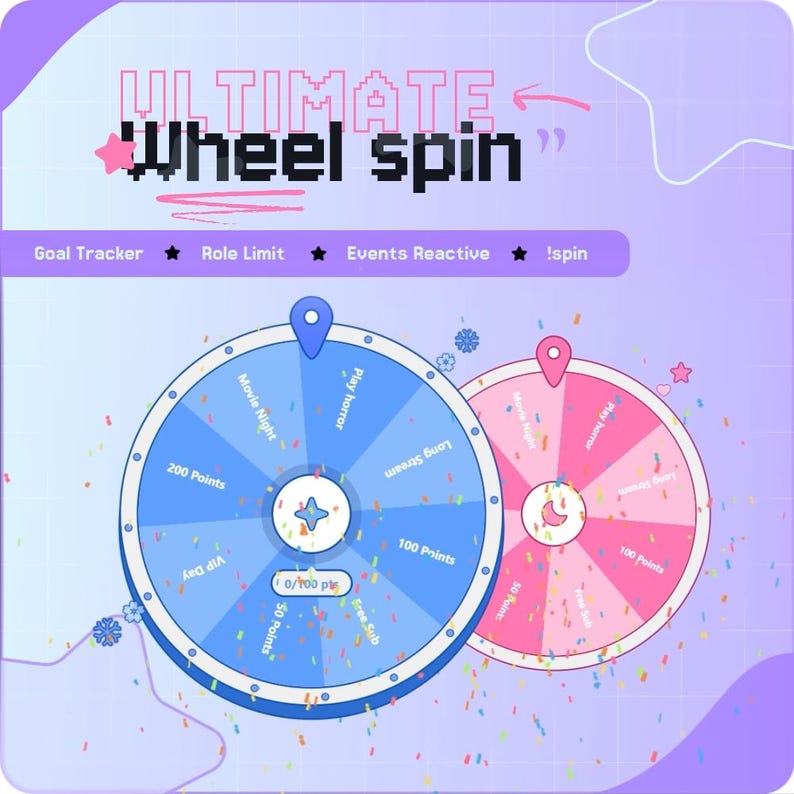 Spin the Wheel Widget for Streamelements • Auto-wheel Spin • Manual ...