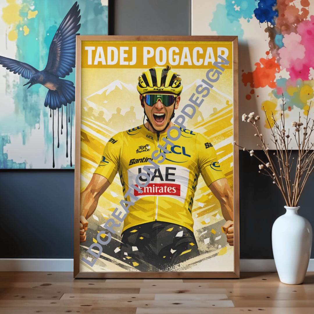 Poster Tadej Pogacar - Etsy