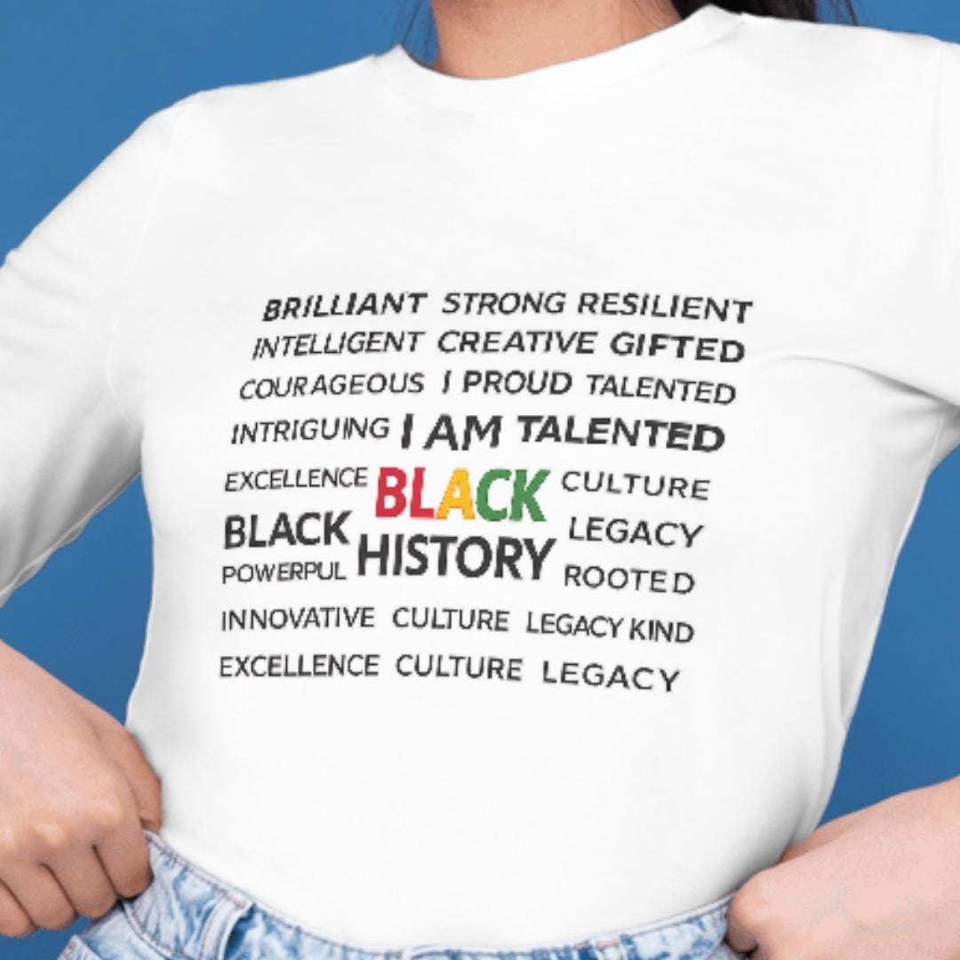 Black History Month PNG | I Am Black Affirmation Design | Black ...
