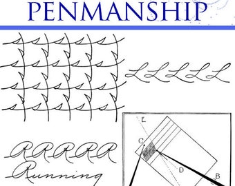 LEARN BUSINESS PENMANSHIP 146 Self Teaching Lessons on - Etsy