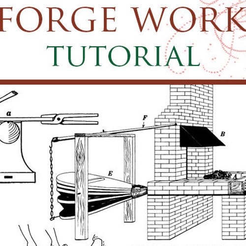 FORGE WORK TUTORIAL Illustrated Textbook Blacksmith | Etsy