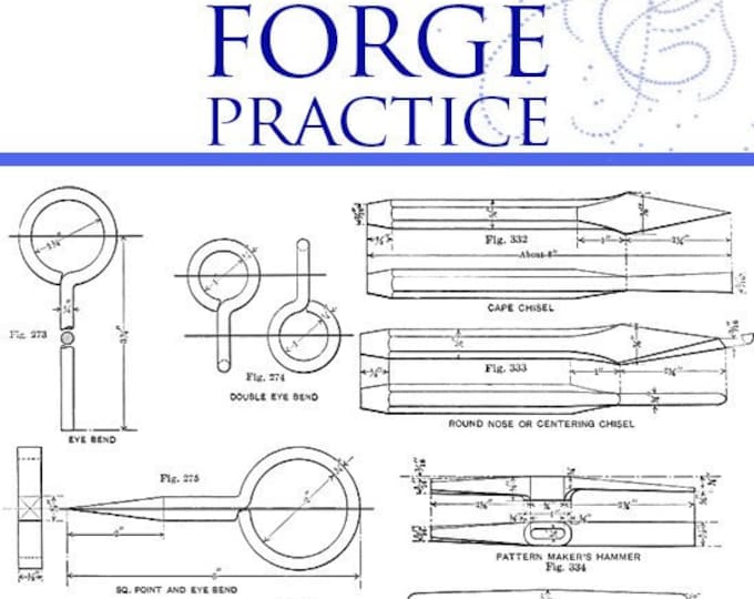 ELEMENTARY FORGE PRACTICE Illustrated Forge Work Blacksmith - Etsy