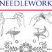 The BOOK of NEEDLEWORK Embroidery Sewing Crochet Darning Knitting ...