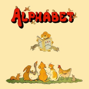 FRENCH Children's ILLUSTRATED ALPHABET Colorful Book 47 Pages Printable ...