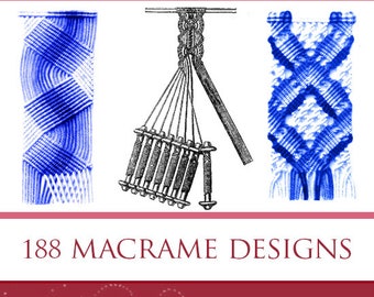 Victorian MACRAME Knots Weaving LACE Making PATTERNS Tutorial | Etsy