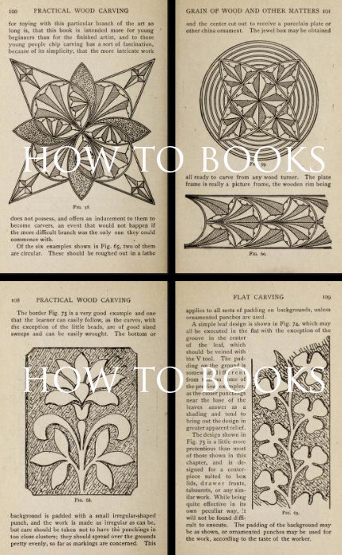 Easy Lessons in the Art of PRACTICAL WOOD CARVING Rare - Etsy