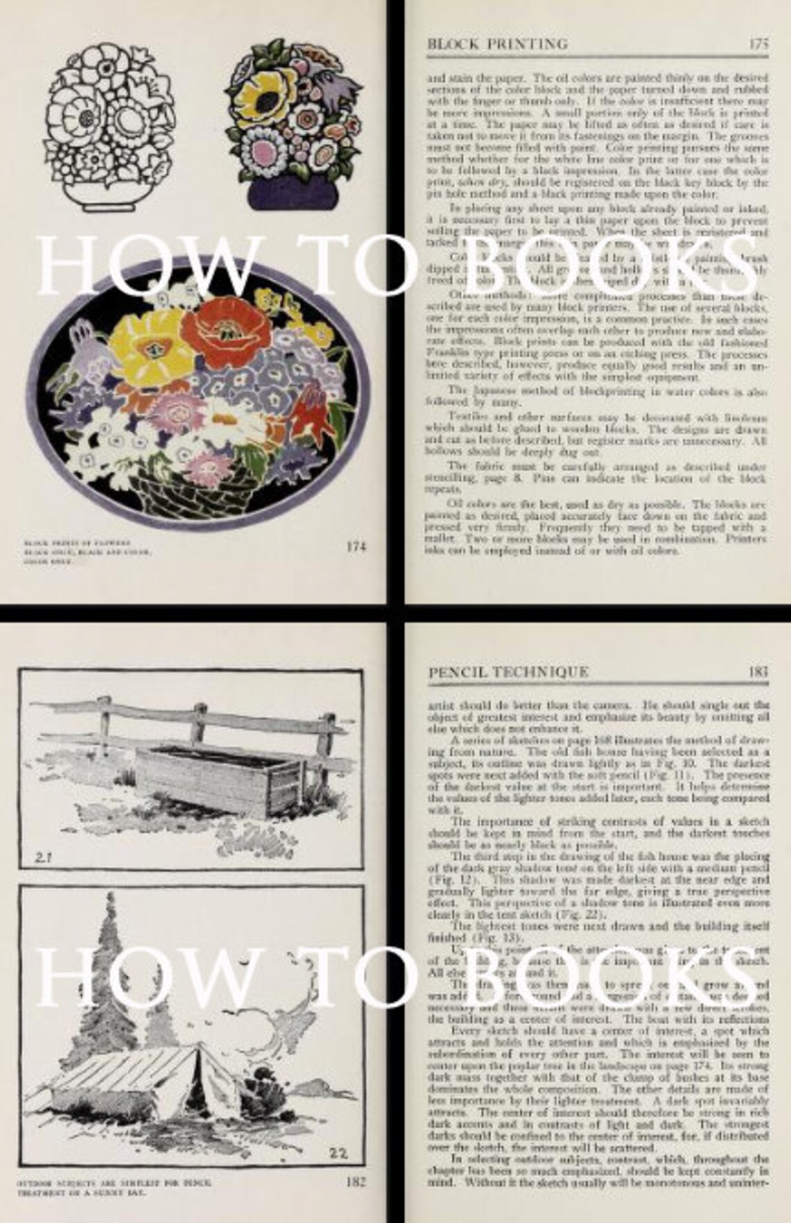 APPLIED DRAWING ~ Pictorial ~ Decorative ~ Mechanical Rare Illustrated ...