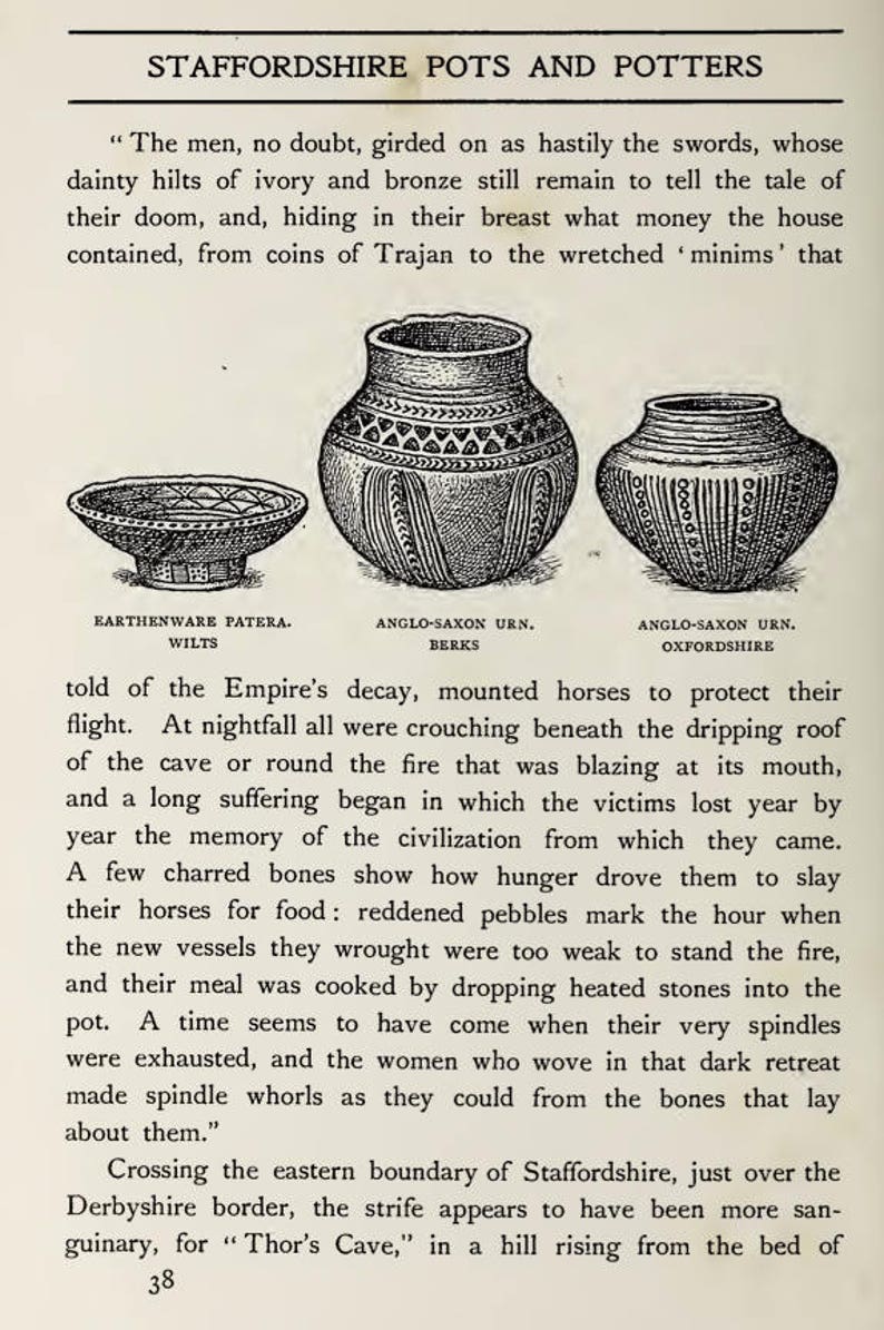 STAFFORDSHIRE POTS & POTTERS Rare Illustrated English | Etsy