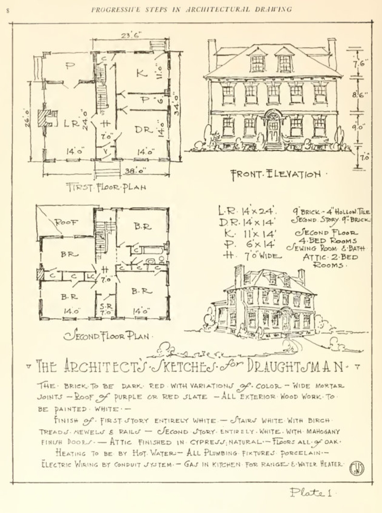 VICTORIAN ARCHITECTURAL DRAWING an Illustrated Step by Step Method for ...