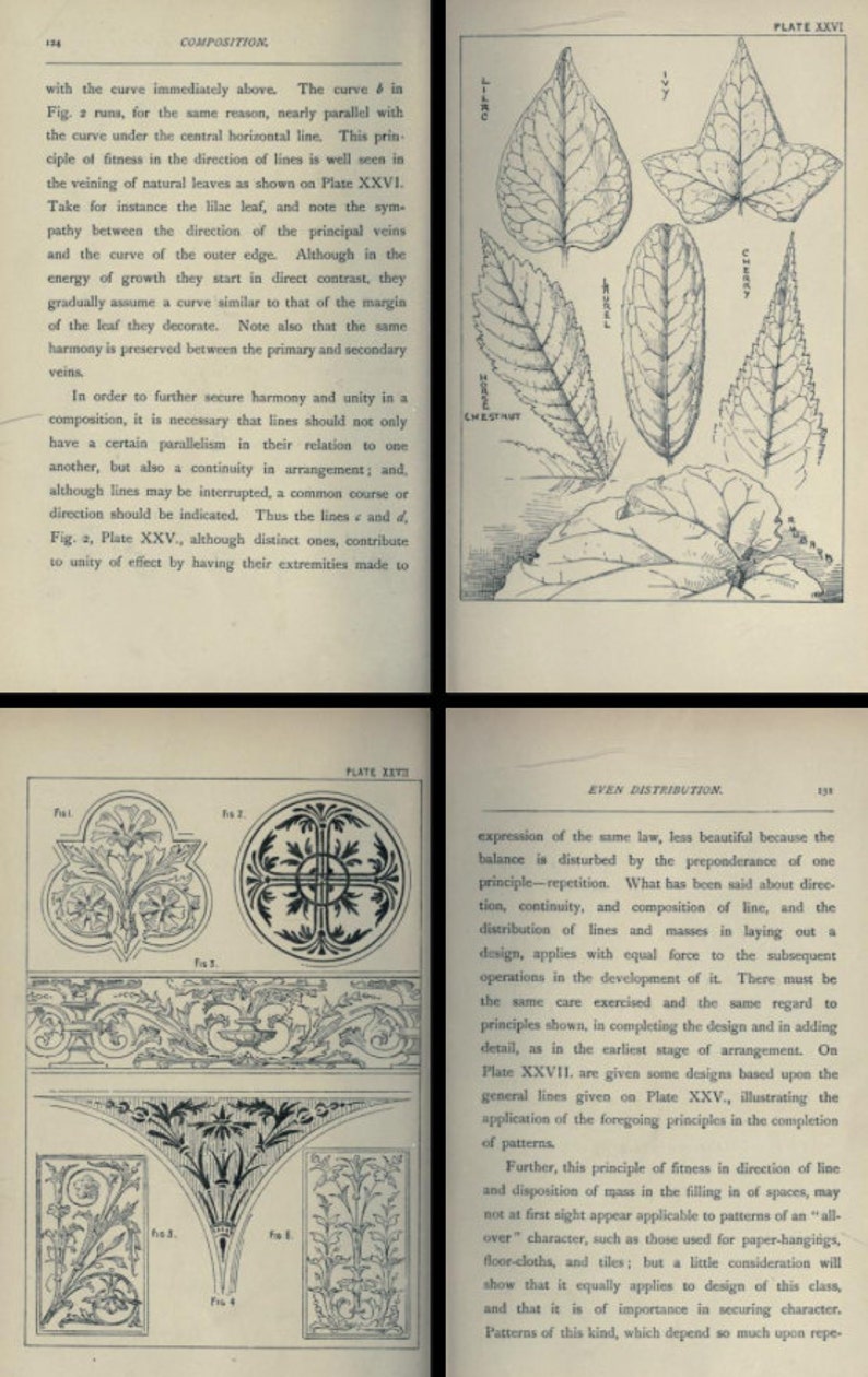 LESSONS on DECORATIVE DESIGN Rare 146 Page Textbook on Principles and ...