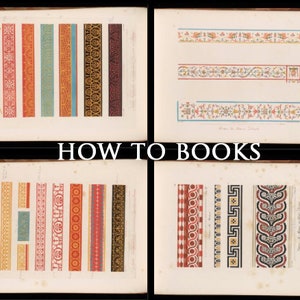 350 CLASSIC ART ORNAMENTS ~ 1870 German Edition of 350 Rare Color ...