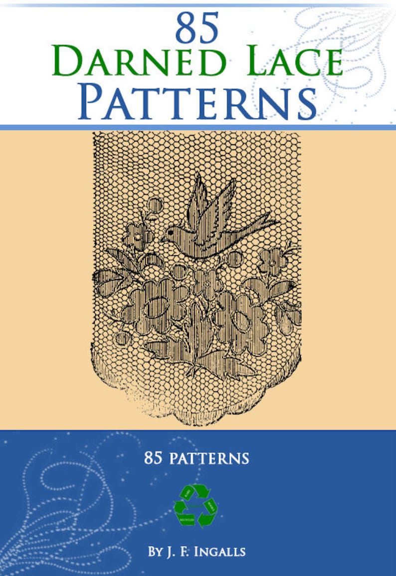 85 DARNED LACE PATTERNS 81 Pages of Pattern Designs Rare Old | Etsy