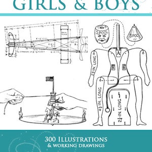 Vintage Home Made TOYS for BOYS and GIRLS Instructions on How to Make ...