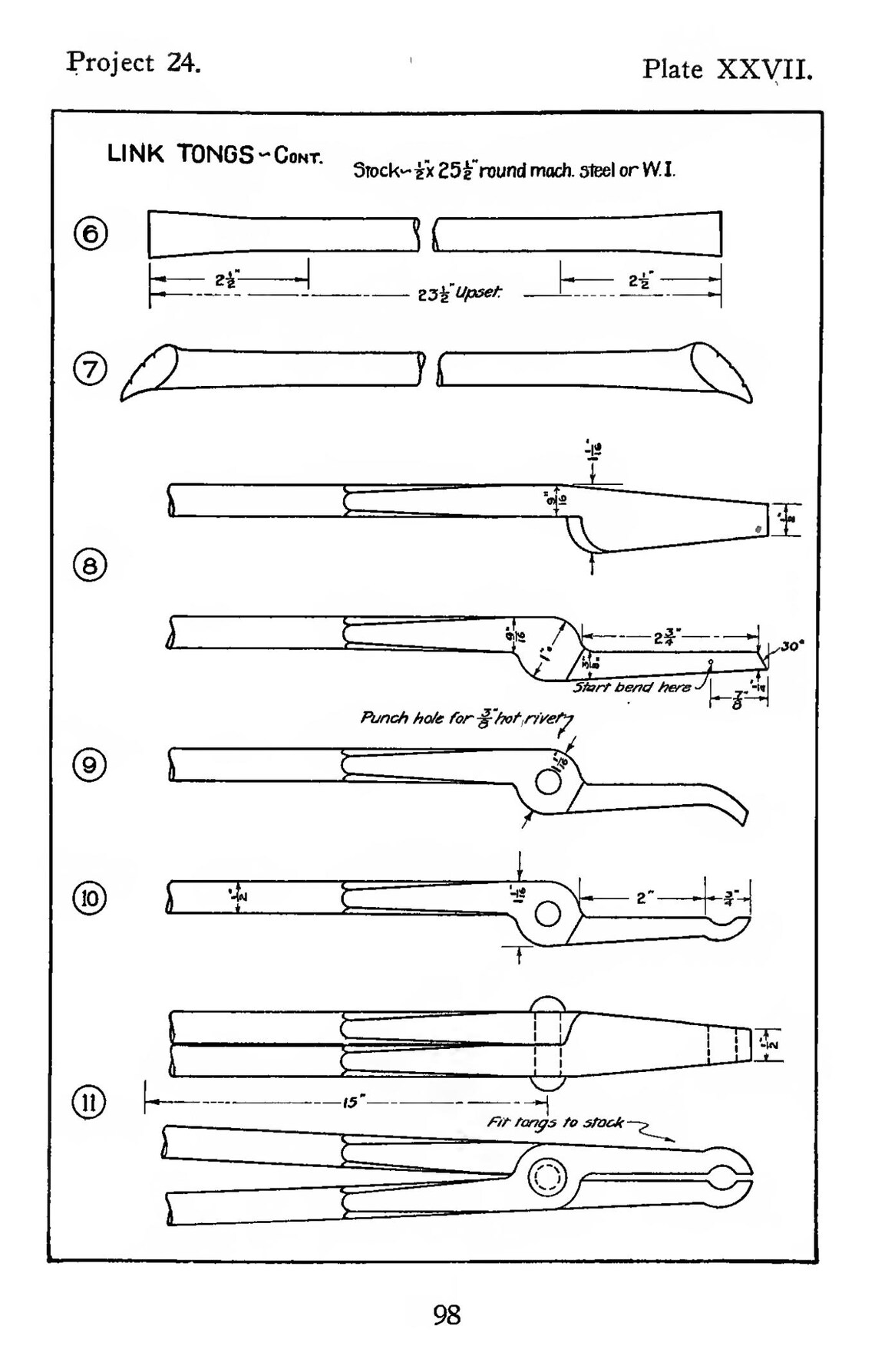 44 FORGE WORK PROJECTS Illustrated Textbook Blacksmith Metalworking ...