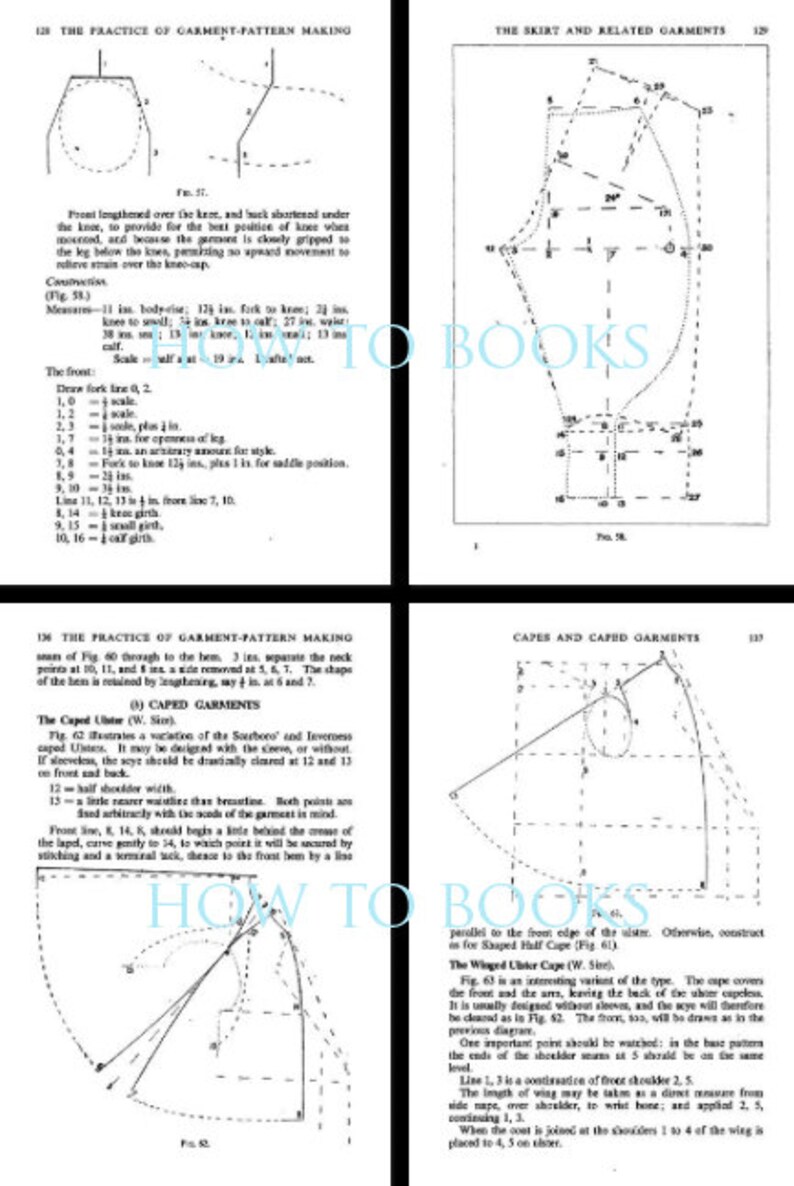 GARMENT PATTERN MAKING an Illustrated Textbook for Clothing - Etsy