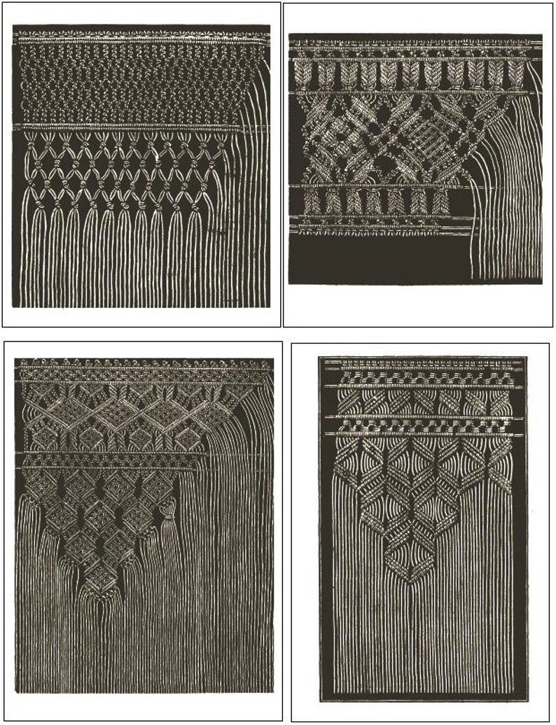 Victorian MACRAME Knots Weaving LACE Making PATTERNS Tutorial - Etsy