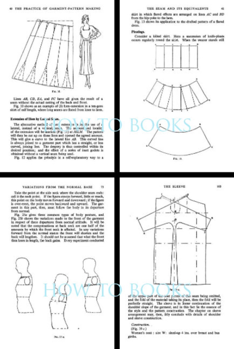 GARMENT PATTERN MAKING an Illustrated Textbook for Clothing - Etsy