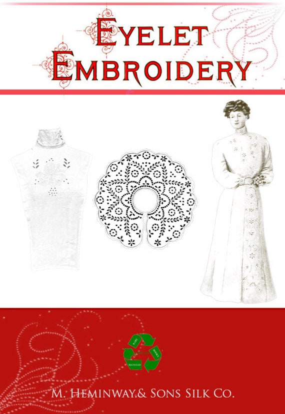 60 EYELET EMBROIDERY DESIGNS Practice The Art of Eyelet | Etsy