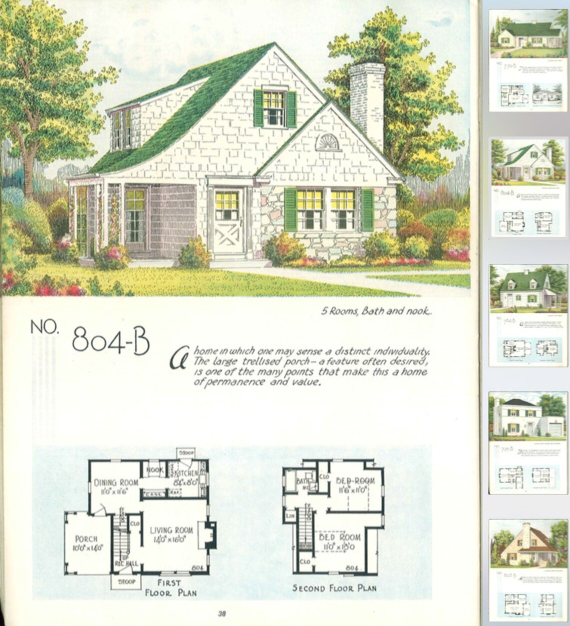 1935 Architectural Colorful Home Designs With 45 American House Designs ...