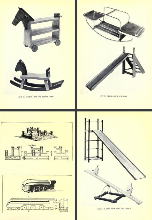 TOY DESIGN and CONSTRUCTION Illustrated Patterns With | Etsy