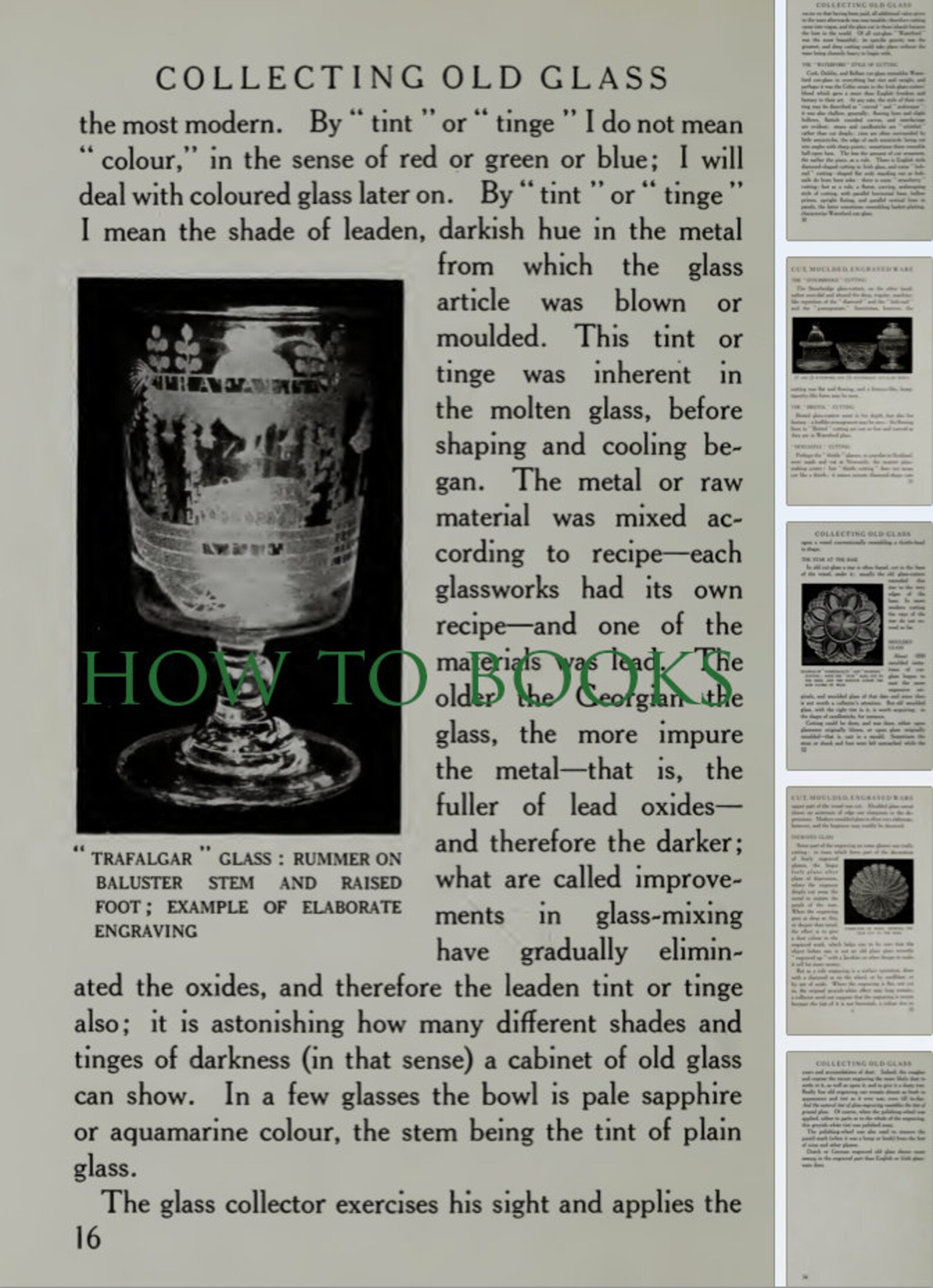 Collecting Old ENGLISH and IRISH GLASS a Rare Illustrated Historical ...