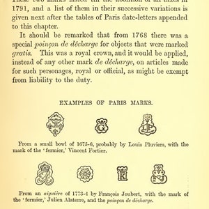 FRENCH GOLDSMITHS Makers and Marks From 1672 RARE Reference Hallmarks ...