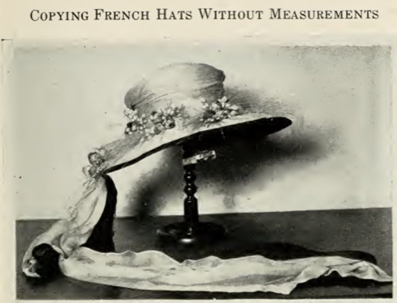 MODERN MILLINERY How to Prepare Make and Copy Millinery a 1922 Workroom ...
