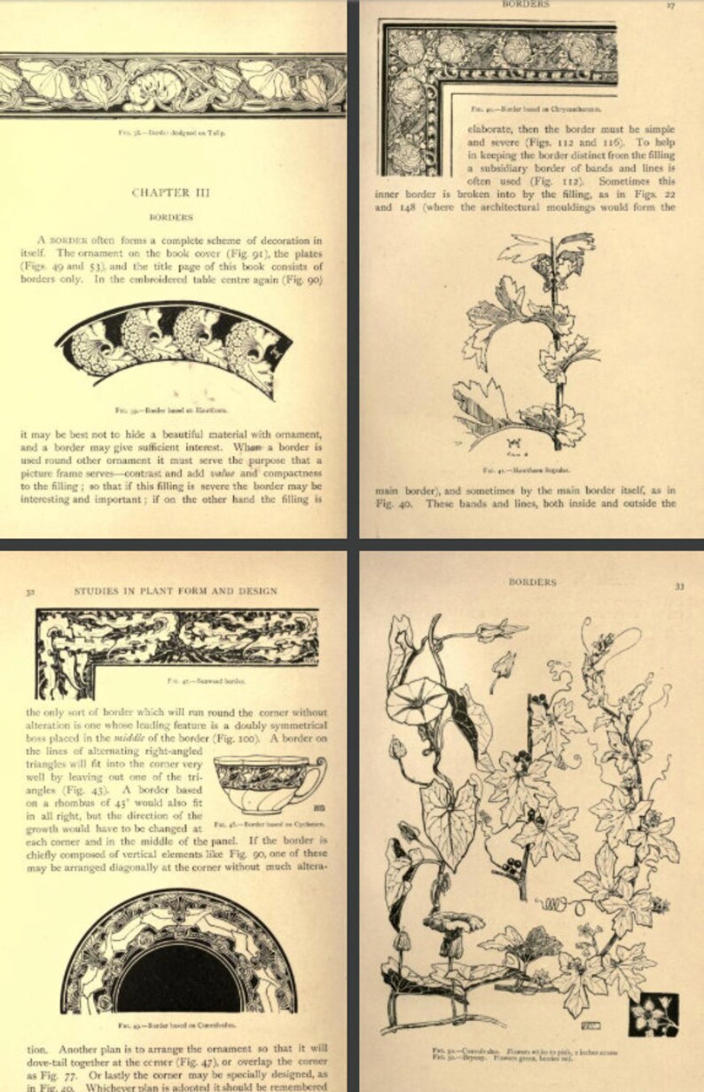 Plant Forms in ART DESIGN Rare Illustrated Book on the Use of - Etsy