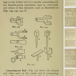 ELEMENTARY FORGE PRACTICE Illustrated Forge Work Blacksmith Tool ...