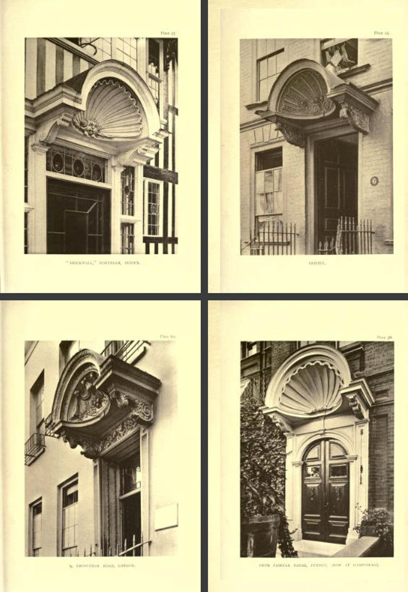 OLD ENGLISH DOORWAYS Tudor to Victorian Rare Illustrated Book - Etsy