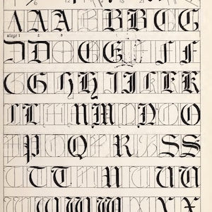 42 Complete Alphabets Rare Illustrated Lettering Reference Book for ...
