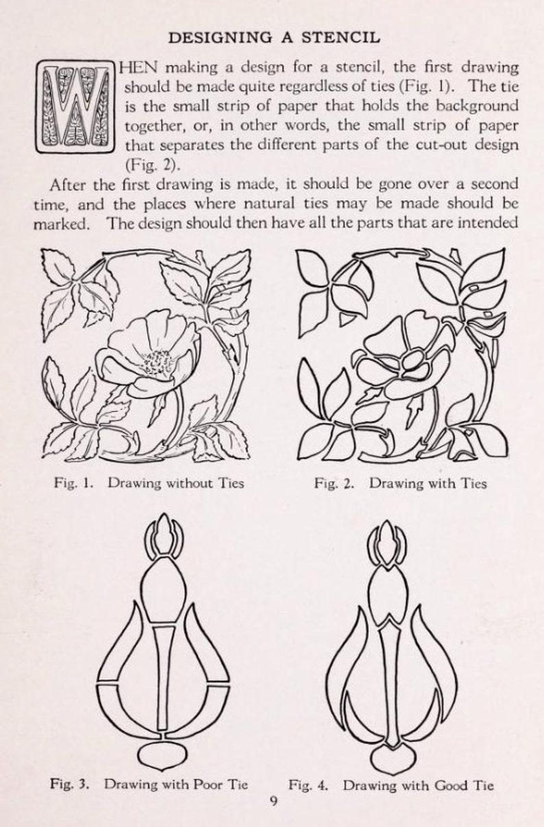 Illustrated Guide to STENCILING Rare Printable Book With Tips and ...