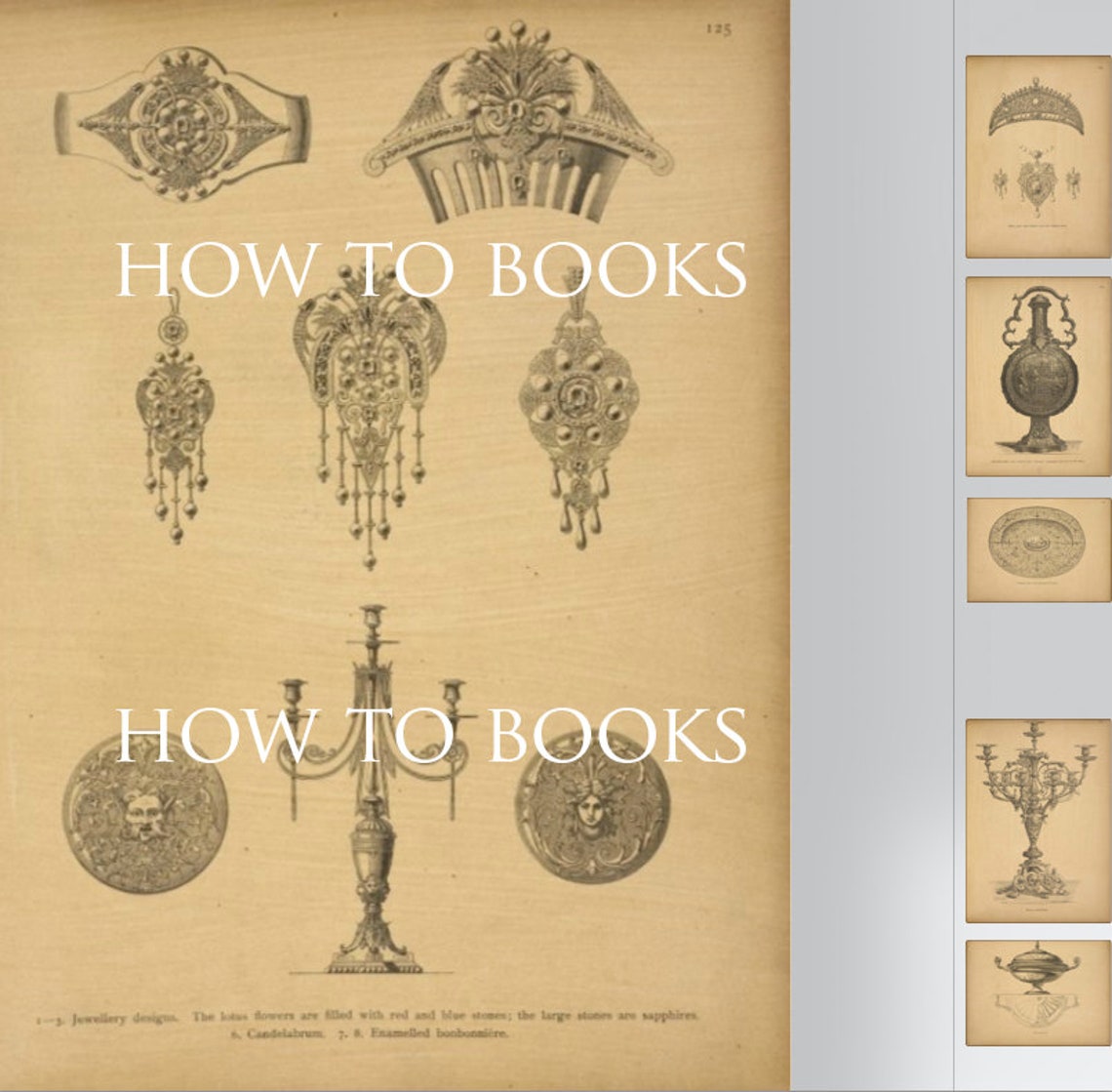 600 Victorian JEWELLERS and SILVERSMITHS Design Patterns Rare | Etsy