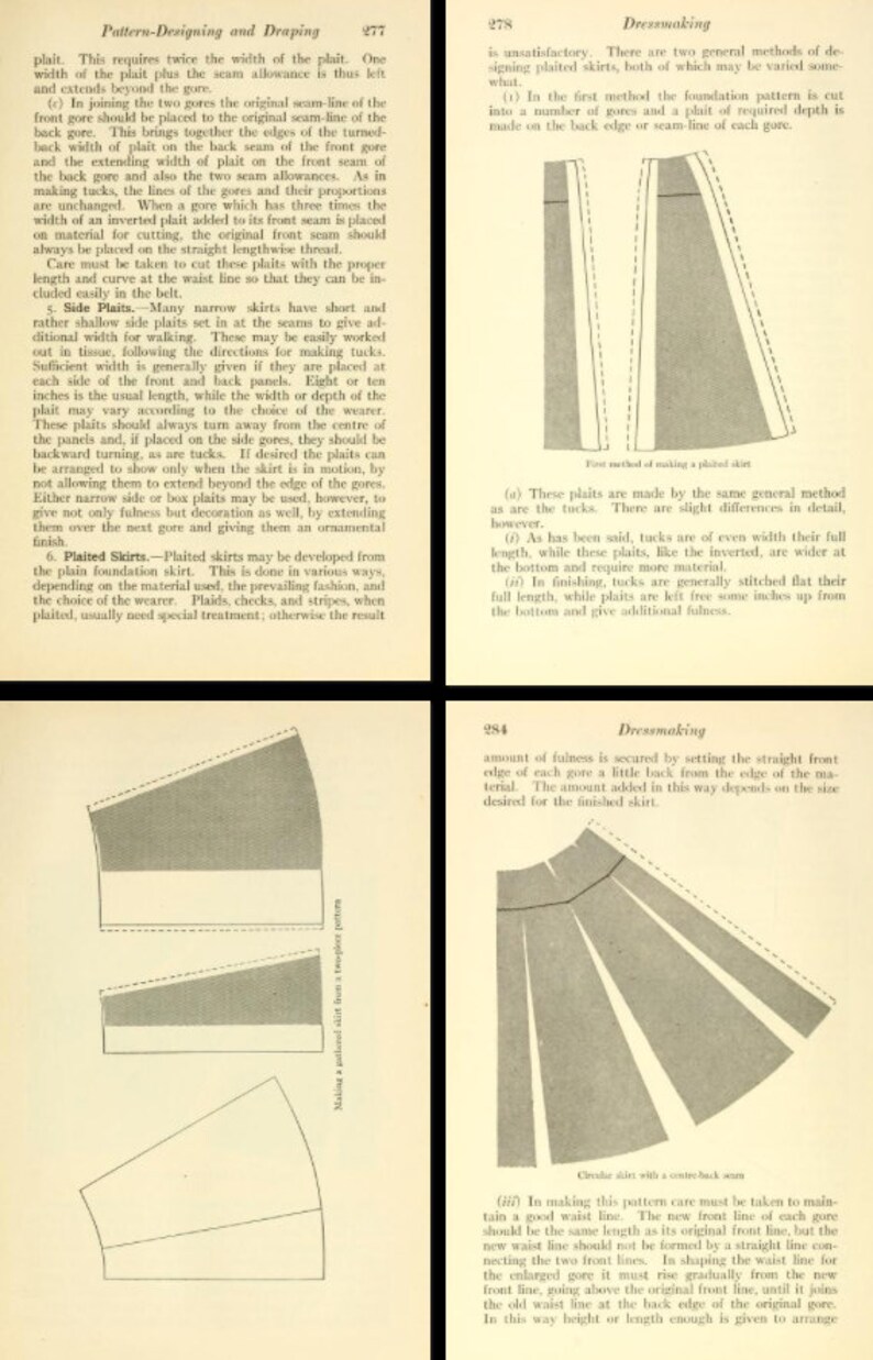 Illustrated Dressmaking Book Design Unique Theatre Costumes - Etsy
