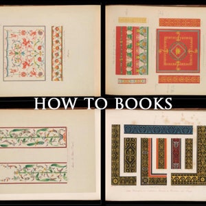 350 CLASSIC ART ORNAMENTS ~ 1870 German Edition of 350 Rare Color ...