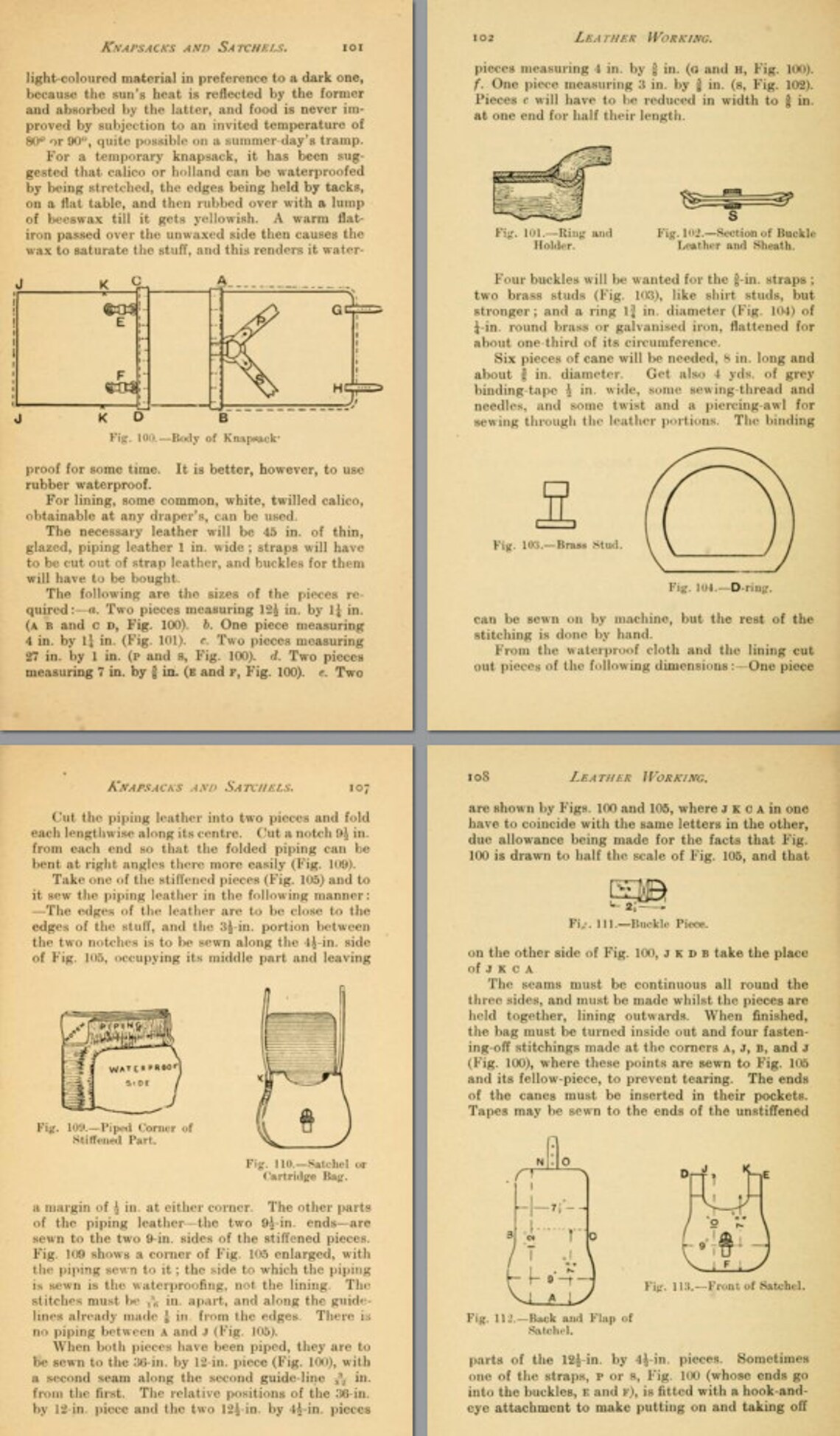An Illustrated Guide Tool to LEATHER WORKING How to Make - Etsy