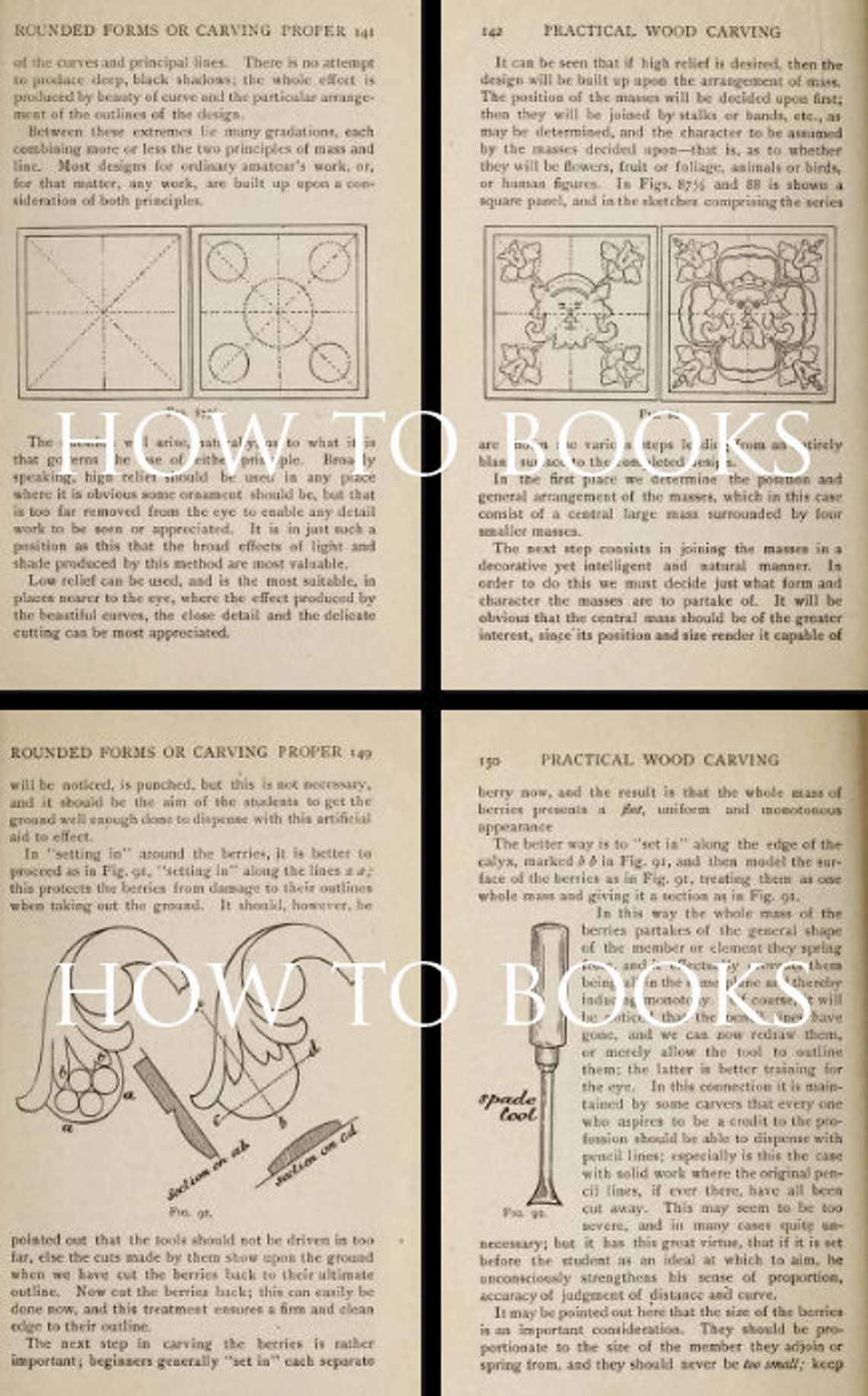 Easy Lessons in the Art of PRACTICAL WOOD CARVING Rare - Etsy