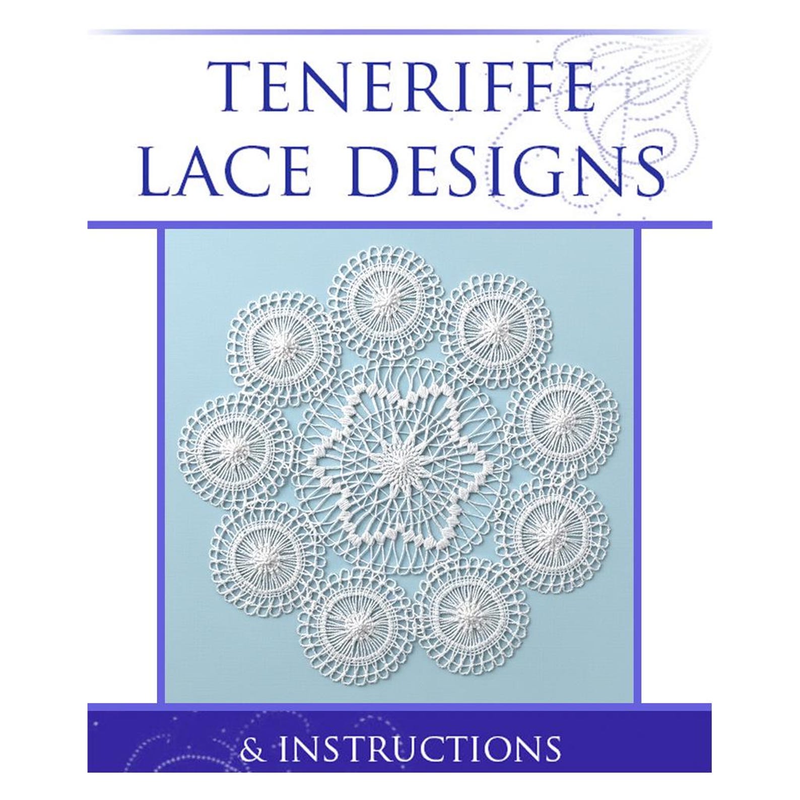 45 Teneriffe Lace Designs and Instructions 48 Pages Lace Patterns With ...