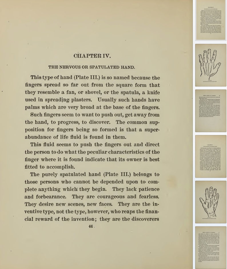 The ILLUSTRATED SCIENCE of PALMISTRY ~ Cheirognomy ~ Cheiromancy Based ...