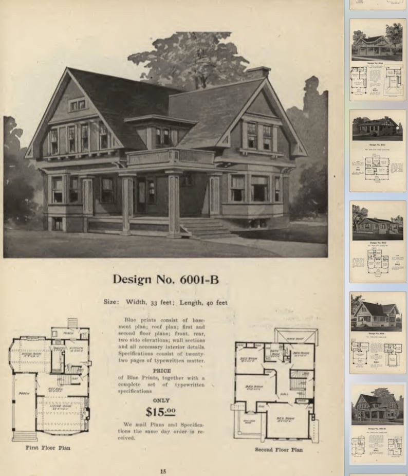 1908 Architecture Bungalow Homes A Unique Collection of 208 House ...