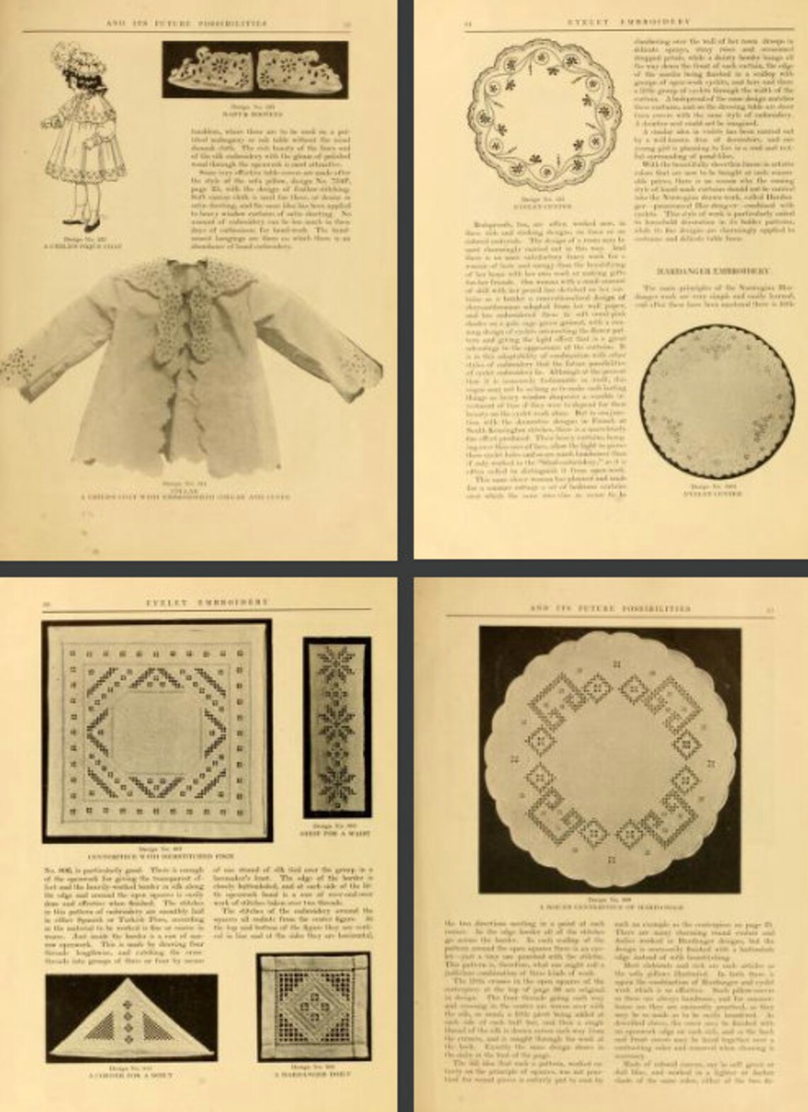 60 EYELET EMBROIDERY DESIGNS Practice The Art of Eyelet | Etsy