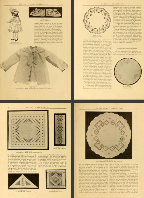 60 EYELET EMBROIDERY DESIGNS Practice the Art of Eyelet - Etsy