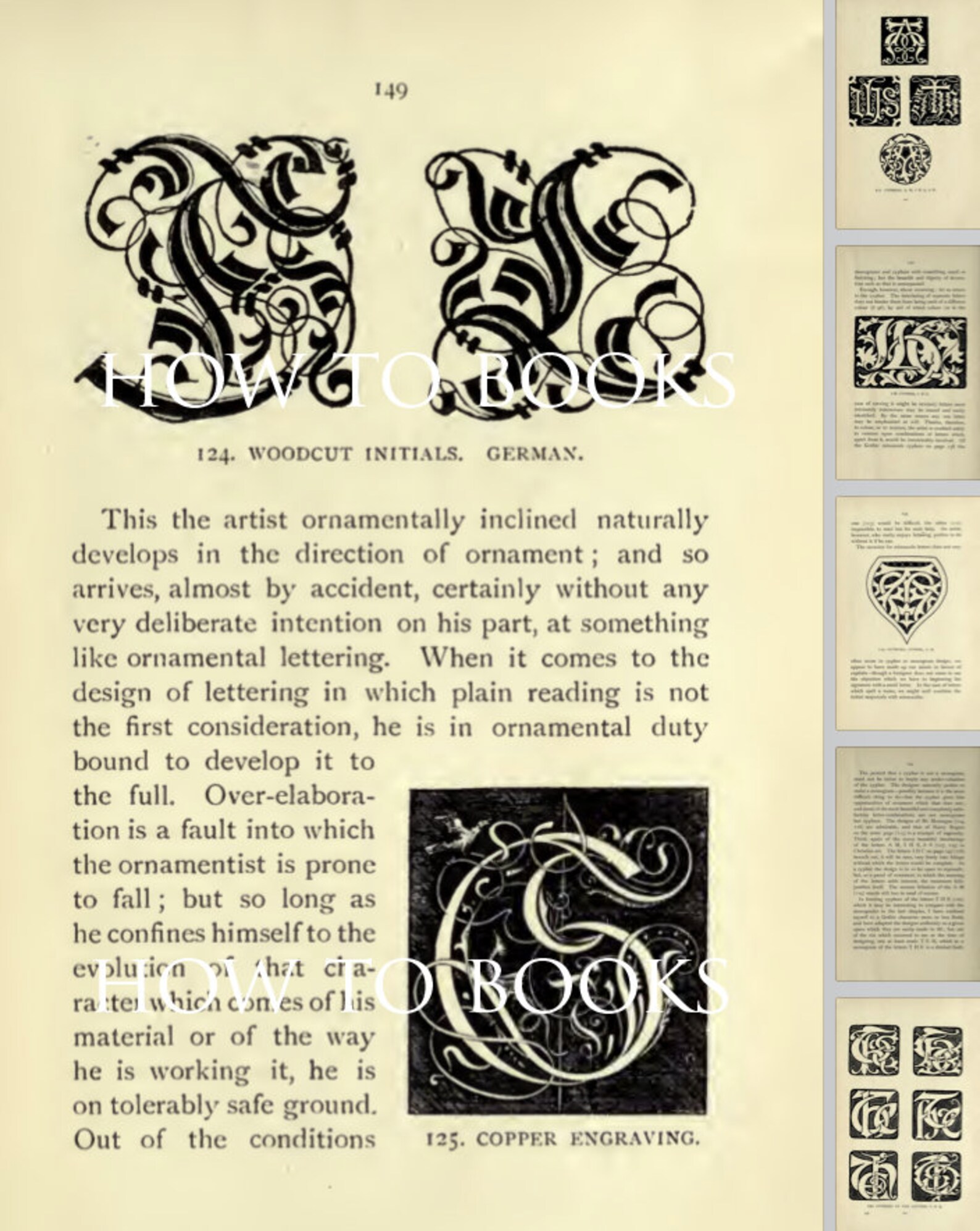 The DECORATIVE Use of ORNAMENTAL LETTERING Rare Illustrated Book for ...