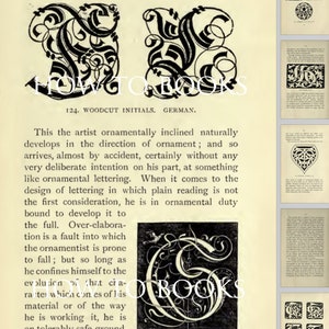 The DECORATIVE Use of ORNAMENTAL LETTERING Rare Illustrated Book for ...