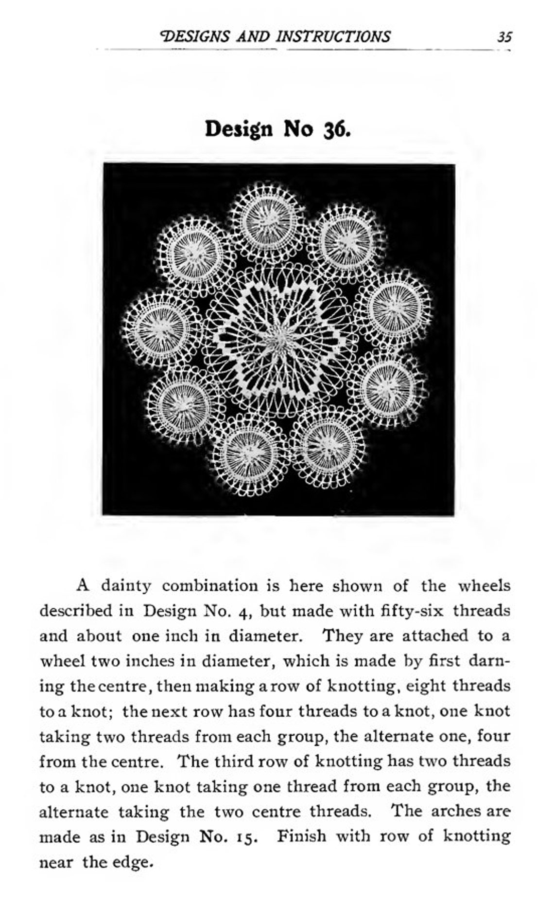 45 Teneriffe Lace Designs and Instructions 48 Pages Lace Patterns With ...