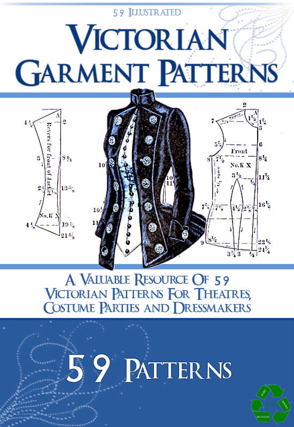 59 Victorian DRESS SEWING PATTERNS Design Your Own Theatre | Etsy