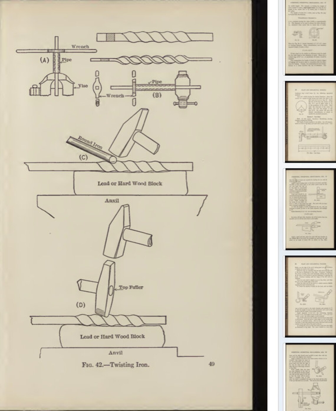 Illustrated ORNAMENTAL FORGING Wrought Iron Plain and - Etsy