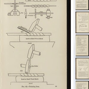 Illustrated ORNAMENTAL FORGING Wrought Iron Plain and Ornamental Work ...